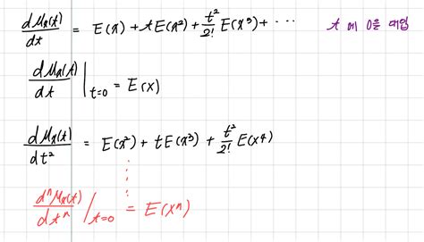 TIL 통계 기초부터 다지기 적률생성함수
