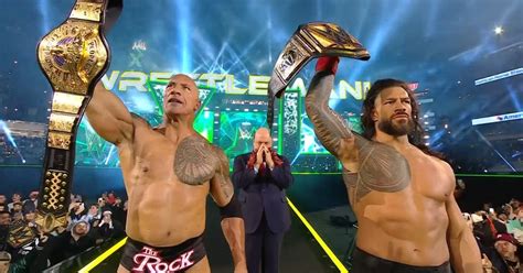 The Rock And Roman Reigns Beat Cody Rhodes And Seth Rollins At