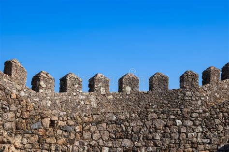 Moorish Castle Medieval Battlement Stock Image Image Of Structure