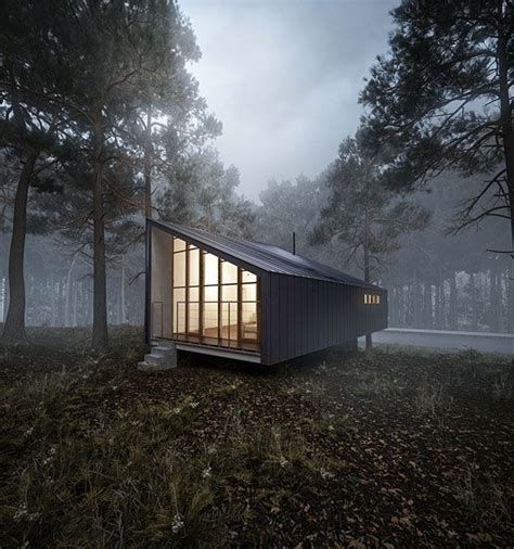 Arch Visualisation House To Catch The Forest On Behance