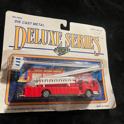 🔥 Road Champs Deluxe Series Die Cast Ladder Fire Truck No 5900 In 2025