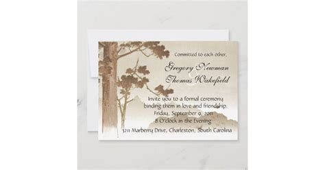 Commitment Ceremony Invitation Zazzle