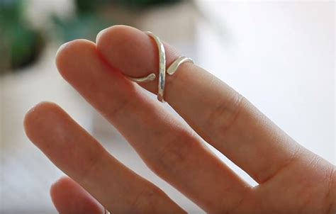 EDS Hypermobility DIP Finger Ring Splint Adjustable Sterling Silver Etsy