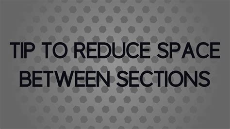 Tip To Reduce Space Between Elementor Sections Youtube