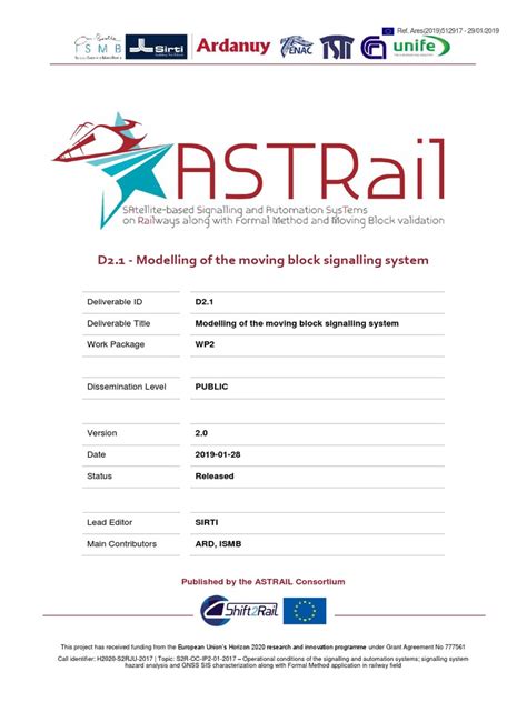 Modelling The Moving Block Signalling System A Functional Approach