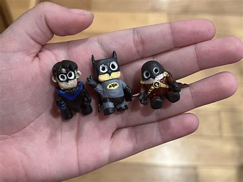 I Made Batman Pocket Sized Polymer Clay Scrolller