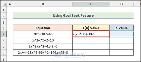 How To Solve For X In Excel 2 Simple Ways Exceldemy