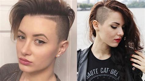 Sidecut Haircut Side Shave Hair Side Cut Hairstyles For Womengirls
