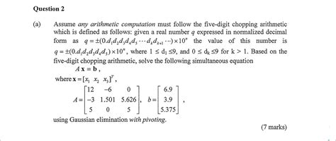 Solved Question 2 A As K 1 X 10 3 Assume Any
