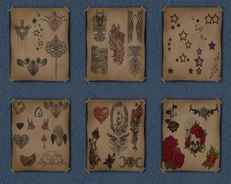 Download Alternate Sims 4 Tattoos Sims 4 Tattoo Shop