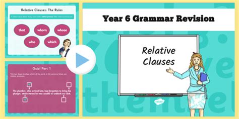 Years And Grammar What Are Relative Clauses Twinkl Homework Help