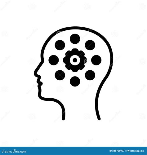 Black Solid Icon For Reasoning Inference And Sophism Stock Vector
