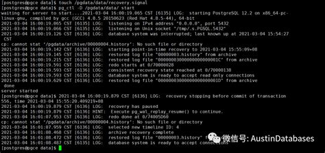 Postgresql V12 Pgbasebackup 进行pitr恢数据与pitr 原理 腾讯云开发者社区 腾讯云