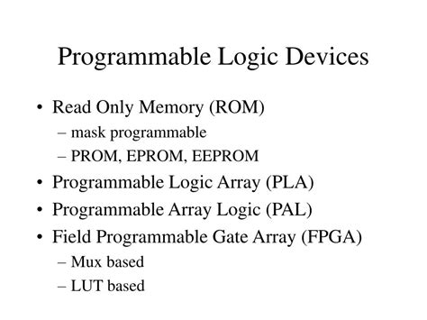 ppt programmable logic devices powerpoint presentation free download