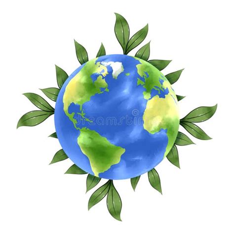 Seamless Earth Pattern With Leaves Stock Illustration Illustration Of