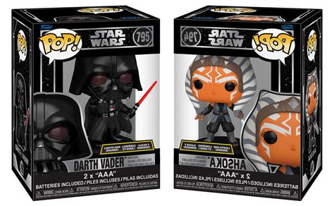 Funko Darth Vader Et Ahsoka En Version Light Up Mintinbox