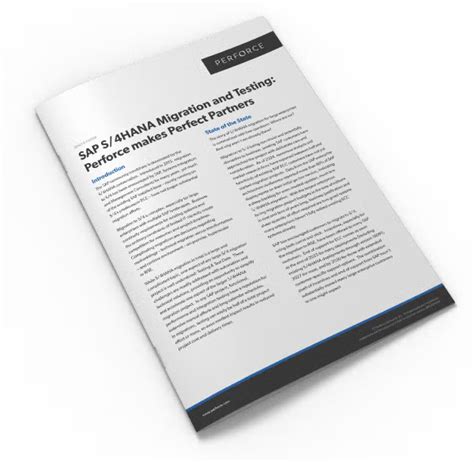 Sap S4hana Migration And Testing Perforce Makes Perfect Partners