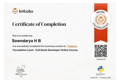 Sowndarya H B On Linkedin Python Bitlabs Fullstackdeveloper