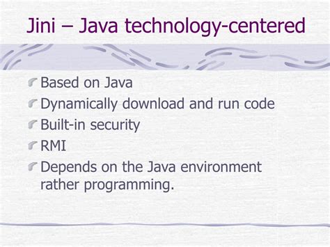 PPT Jini Architecture PowerPoint Presentation Free Download ID