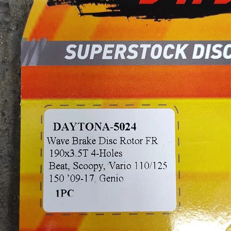 Daytona Pircak Cbs Vario Beat Scoopy 5024 Ledeng Motor Bandung