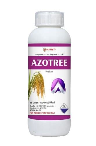 Azoxystrobin 16 7 Tricyclazole 33 3 Sc Azotree Broad Spectrum Fungicide Physical State Liquid