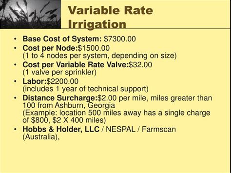 PPT Variable Rate Irrigation PowerPoint Presentation Free Download ID