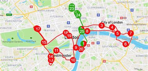 Big Bus London Hop On Hop Off Tour Map