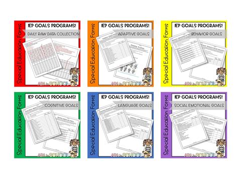 IEP Goals And Objectives Tracking Year Old BUNDLE Etsy