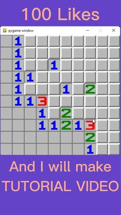 Python Minesweeper Python Coding Programming Shorts Youtube