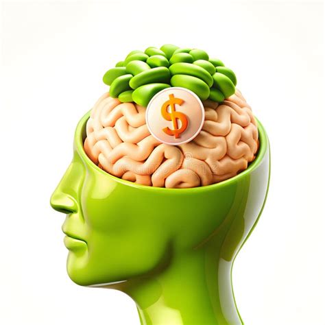 Brain Money Icon Logo Design Element Stock Vector Illustration Of