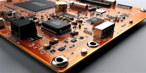 Premium Photo Chips On Motherboard Generative AI