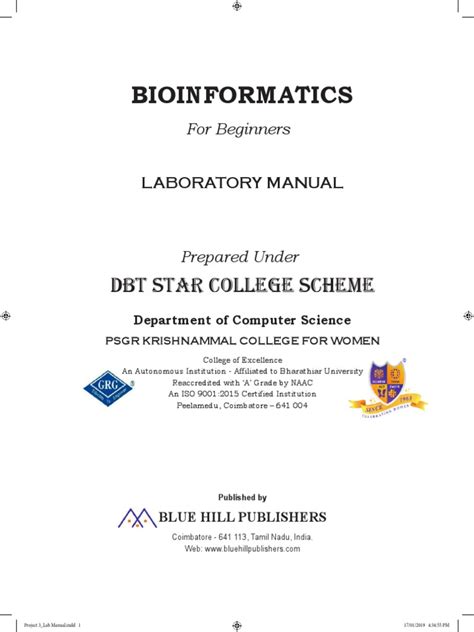Labmanual Cs 1 Pdf National Center For Biotechnology Information Sequence Alignment