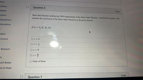 Solved Files Syllabus Question 6 Show That Function
