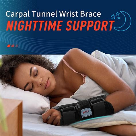 Carpal Tunnel Wrist Brace Night Support 2 Pack Pain Relief For