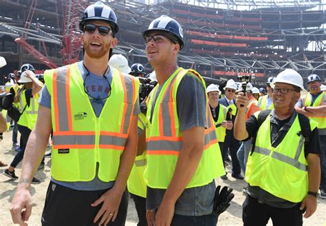 Rams Tour New Stadium Construction Site In Inglewood Orange County