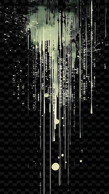 Premium Psd Png Ascii Art Glitch With Text Based Graphics Digital Symbols An Illustration