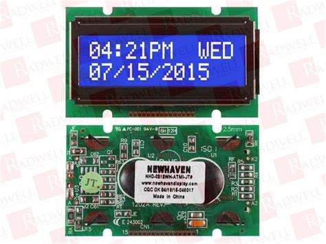 Nhd 0212wh Atmi Jt Lcdled Display By Newhaven Display