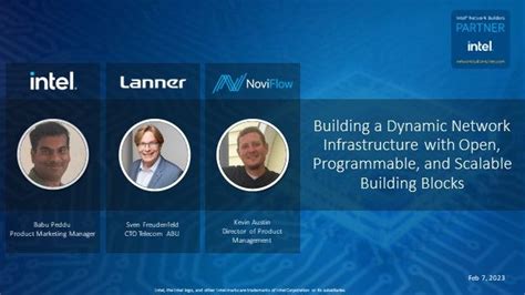 Building A Dynamic Network Infrastructure Intel® Industry Solution Builders