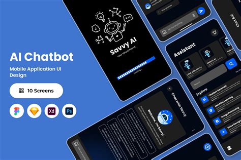 Savvy Ai Chatbot Mobile App Graphic By Twinletter · Creative Fabrica