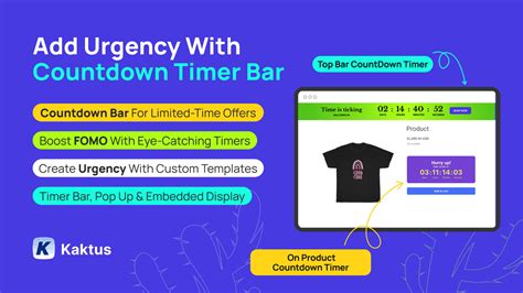 K Urgency Countdown Timer Bar Boost Scarcity With A Customizable