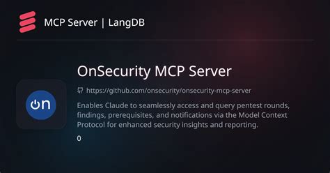 Onsecurity Mcp Server Langdb