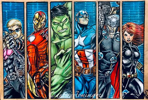 Artstation Marvel Comic Book Style Sketch Pencil Prismacolour