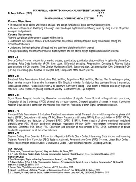 Dcs Sys Pdf Data Transmission Modulation