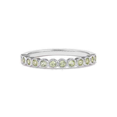 Leah Bezel Set Peridot Ring Shane Co