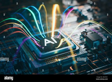 A Generative Artificial Intelligence Cpu That Emits Colorful Light 3d