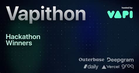 Vapi Yc W21 On Linkedin Hackathon Voiceai Aihackathon