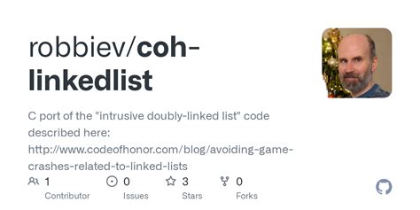 Github Robbievcoh Linkedlist C Port Of The Intrusive Doubly Linked