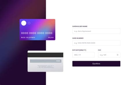 Frontend Mentor Card Details Form Page With React And Tailwind Coding