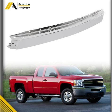 Chrome Front Bumper Steel Impact Face Bar For Chevy Silverado 2007 2013