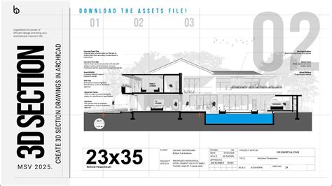 Detailing Sections Like A Pro In Archicad Portfolio Drawings Youtube